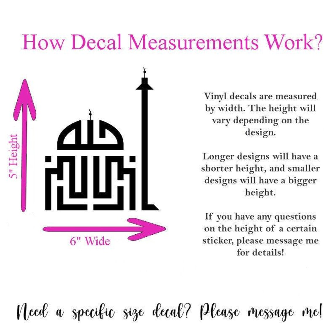 Barakallah Dua Vinyl Decal | Islamic Wedding Gift, Arabic Calligraphy ...