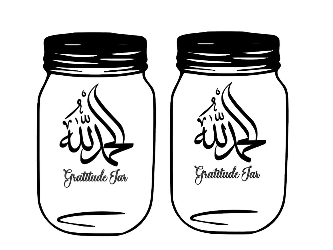 Alhumdullilah Gratitude Jar Muslims DIY, Grateful, Thankful, Manifest ...