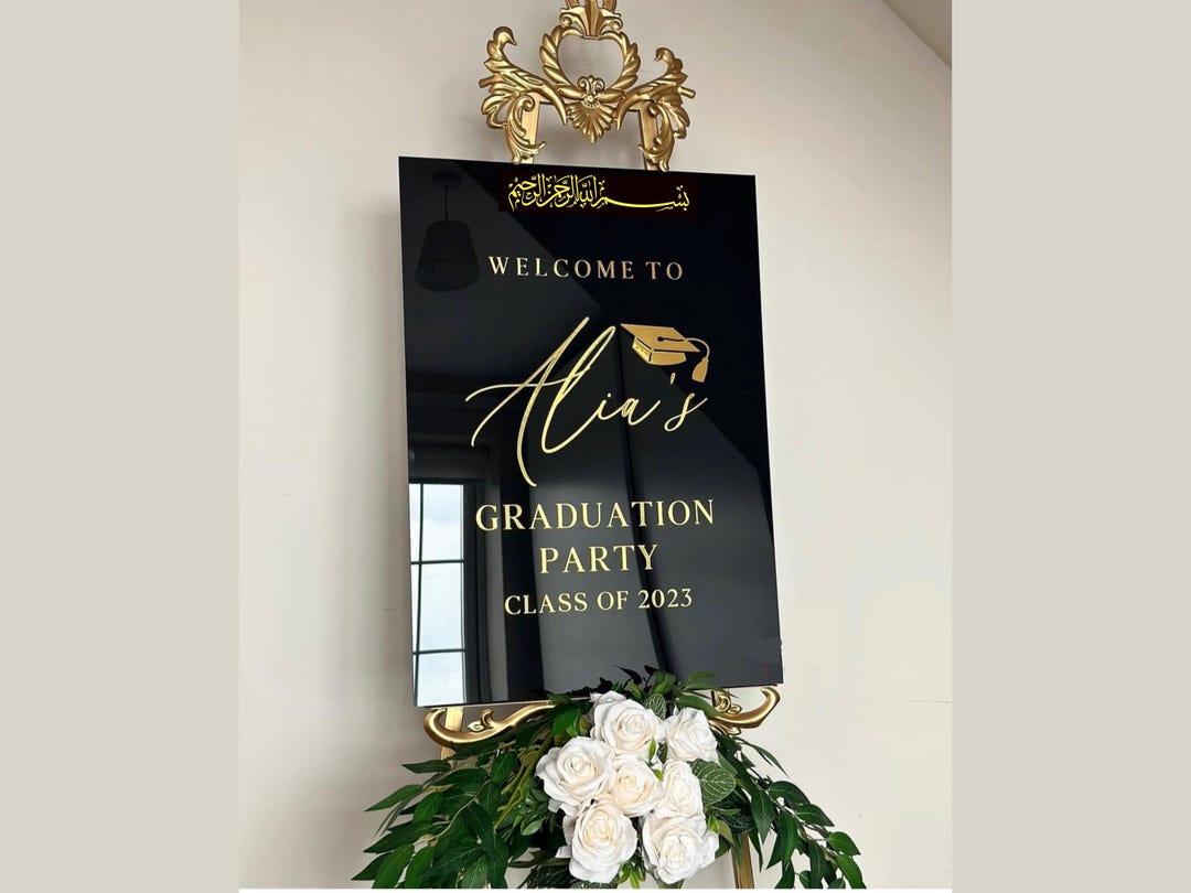 Custom Graduation Welcome Sign | Arabic Grad Sign | Graduation Party ...