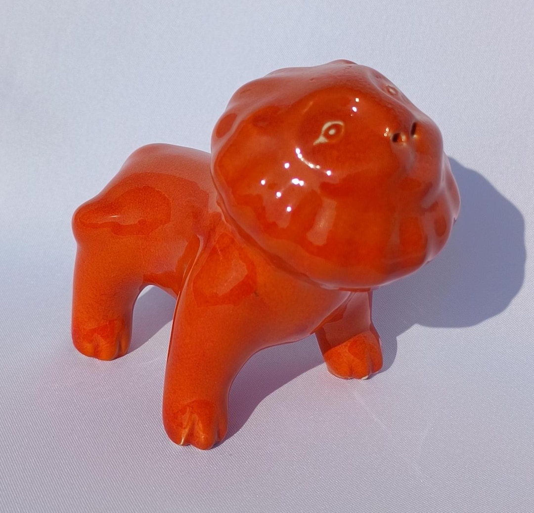 Handmade Lion Mini Ceramic Sculpture - Small Animal Figurine - Etsy