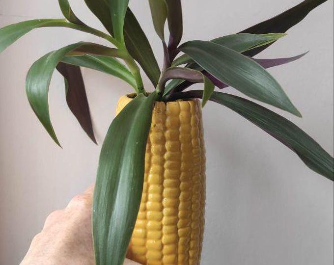 Vintage Uranium Glass Corn Vase | Opalescent Glass | LG Wright ...