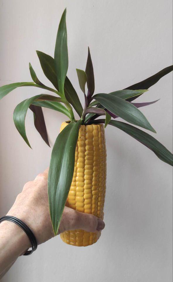Flower Pot in the Shape of Corn - Etsy