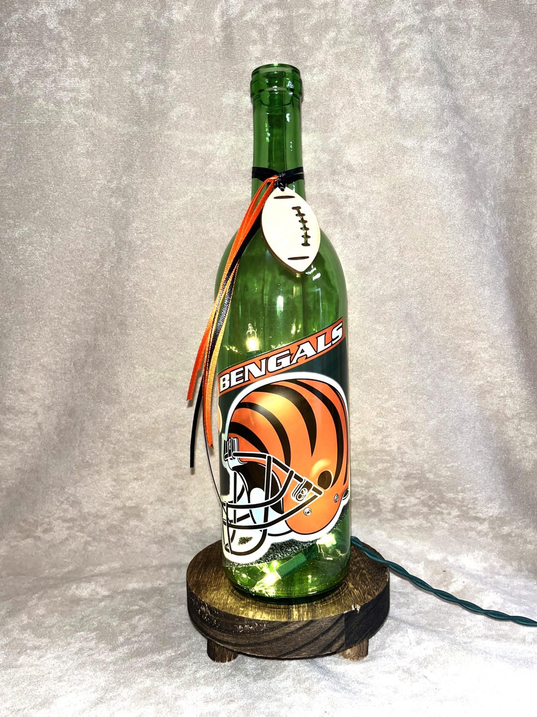 Cincinnati Bengals Lighted Wine Bottle - Etsy