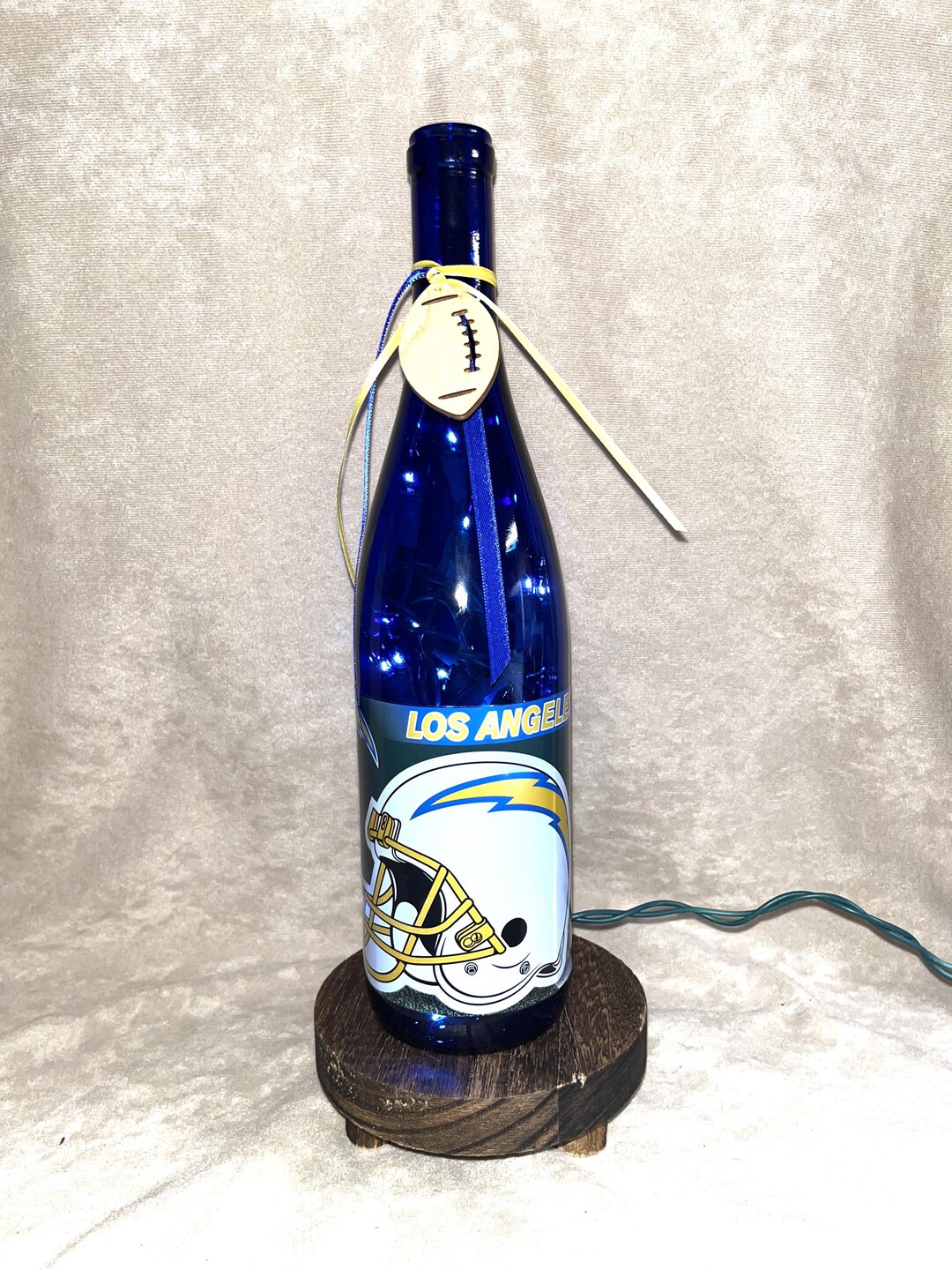 Los Angeles Chargers Lighted Wine Bottle - Etsy