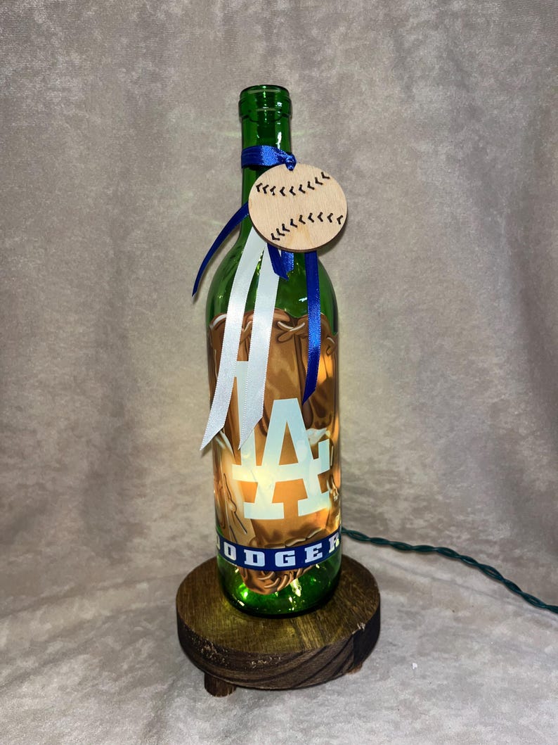 Losa Angeles Dodgers Lighted Wine Bottle - Etsy