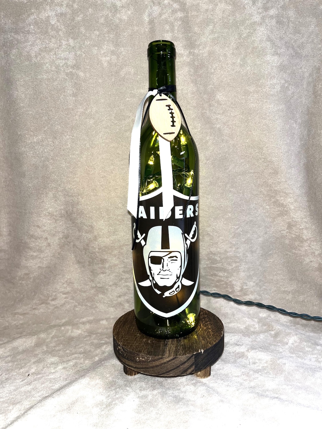 Las Vegas Raiders Lighted Wine Bottle - Etsy