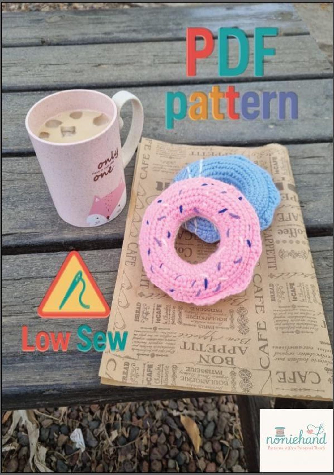 Crochet Donut Amigurumi Pattern – Beginner Friendly, Low Sew (PDF ...