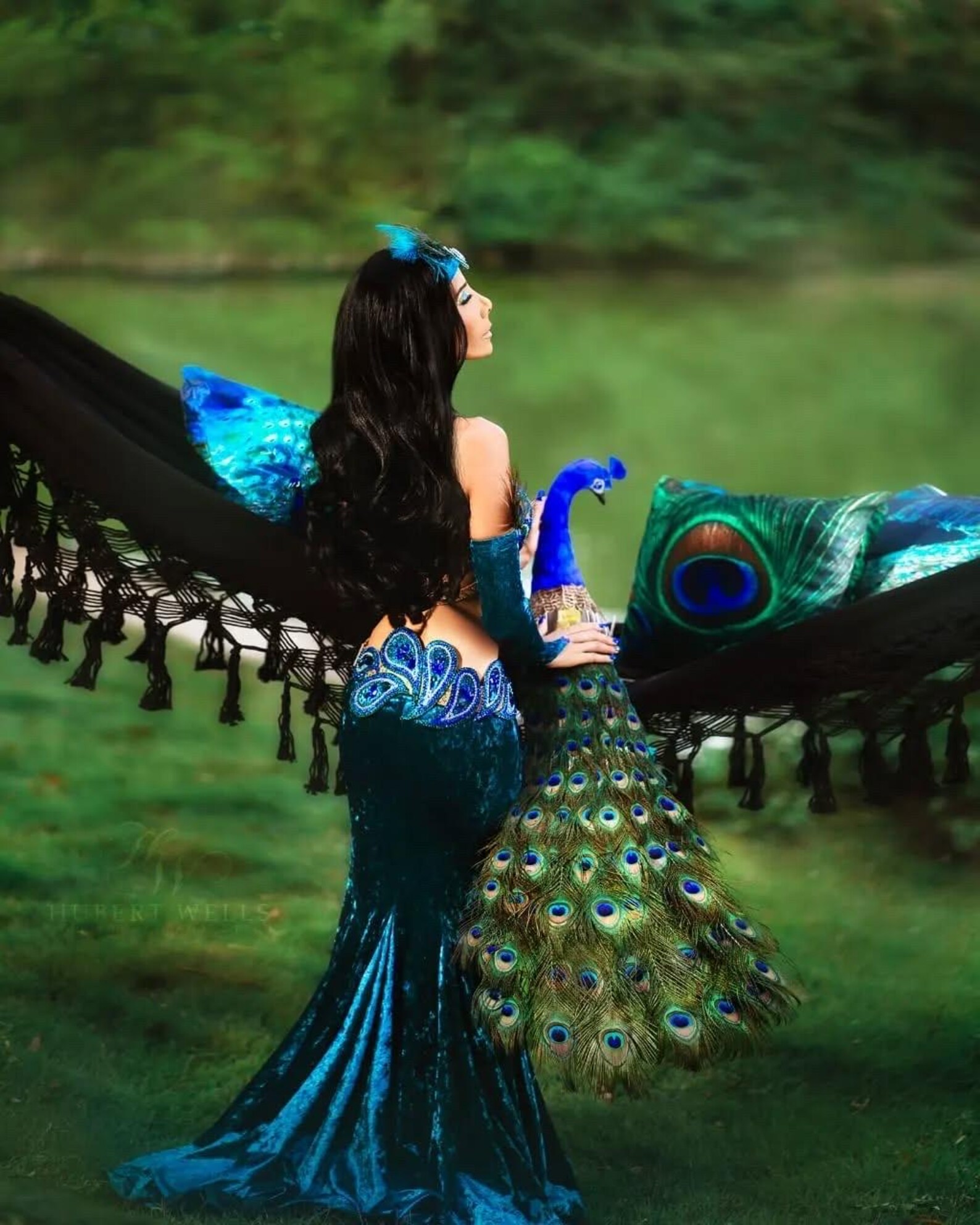 Belly Dance Blue Crystals Costume,showgirl Made to Order Belly Dance ...