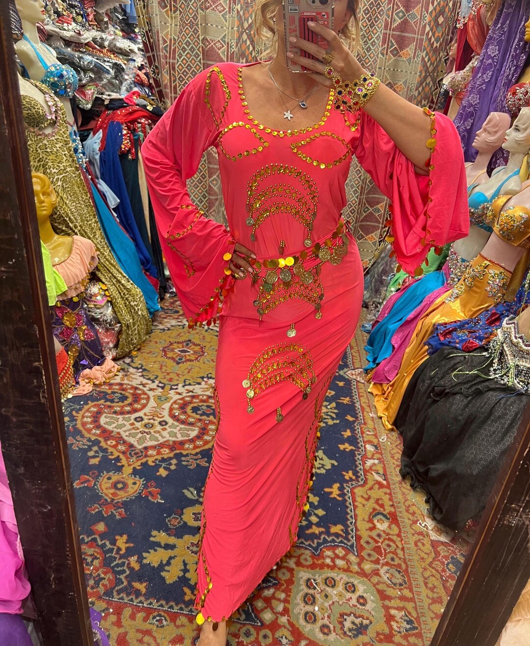 Bellydance Baladi Dress , Beaded Dress for Saidi, Shaabi and Baladi ...