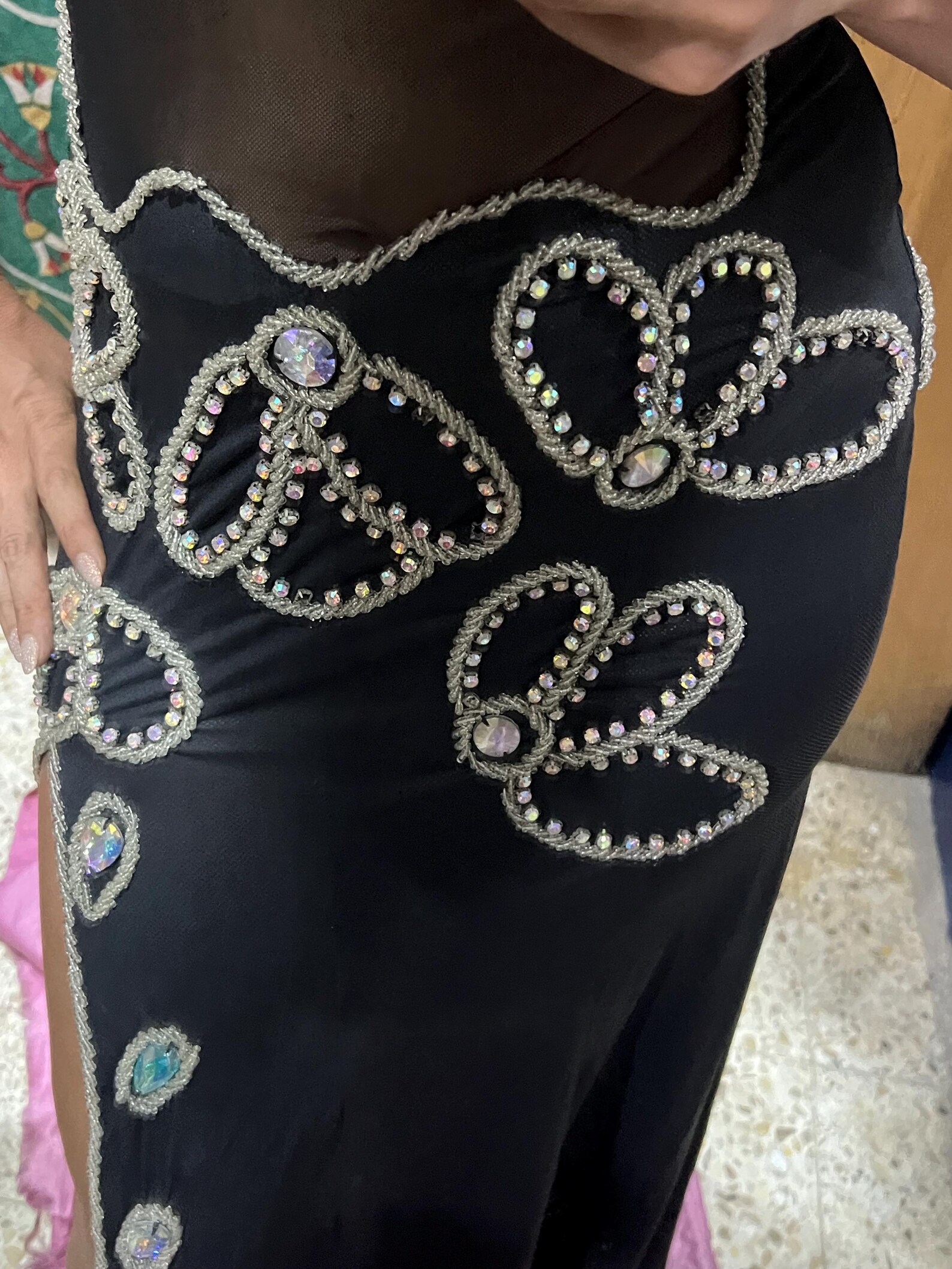Belly Dance Black Baladi Dress, Unique 1 Dress From Italian Lycra With ...
