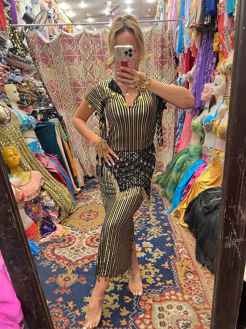 Belly Dance Baladi Dress Set With Handmade Belt : Saidi, Shaabi, Baladi ...