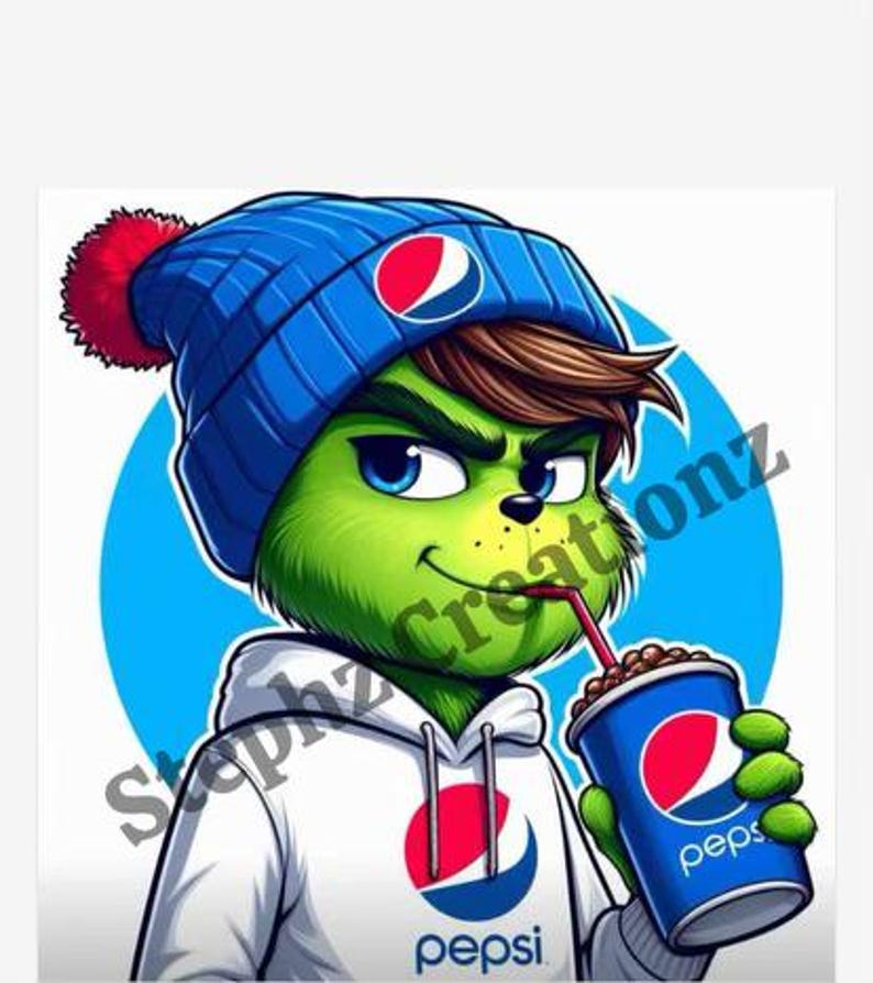 Grinch Pepsi Digital File - Etsy