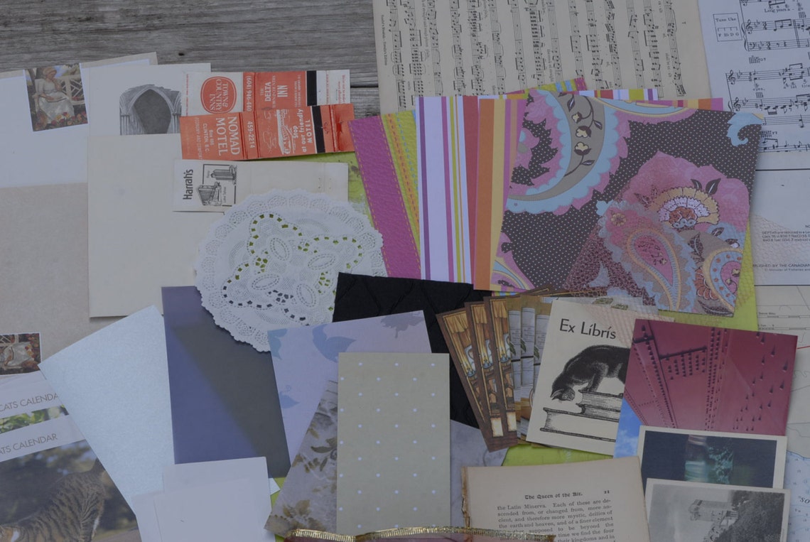 Paper Other Ephemera Pack 60 Pieces Destash - Etsy