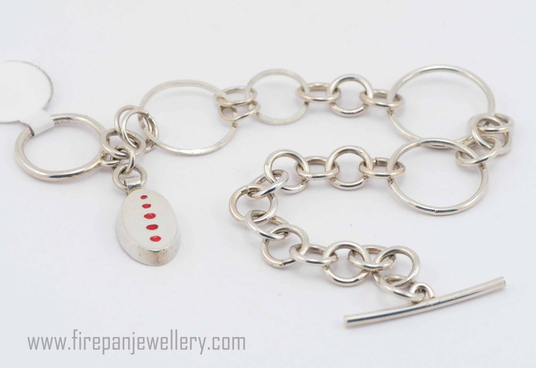 Unending Ovals - Chain Bracelet + Small Oval Charm, Sterling Silver ...