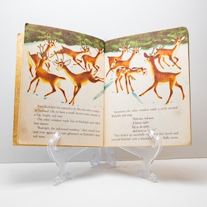 Vintage 1958 Little Golden Book, Rudolph the Red-nosed Reindeer - Etsy