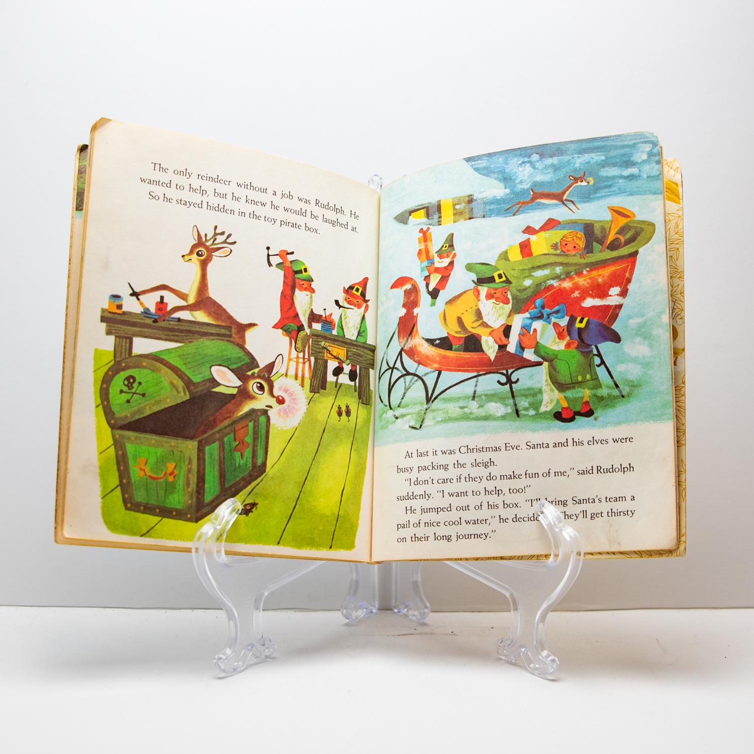 Vintage 1958 Little Golden Book, Rudolph the Red-nosed Reindeer - Etsy