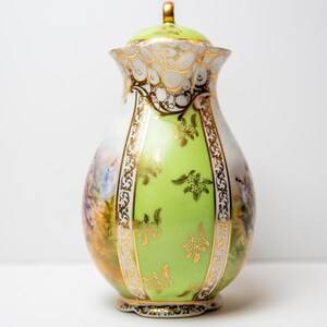 Schierholz & Son Austrian Teapot in Gold and Green - Etsy