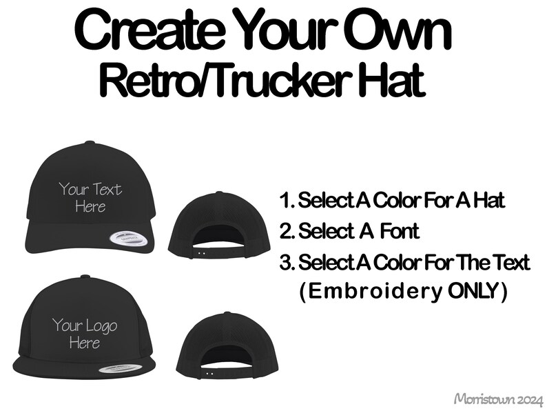 Create Your Own Retro/trucker Hat - Etsy