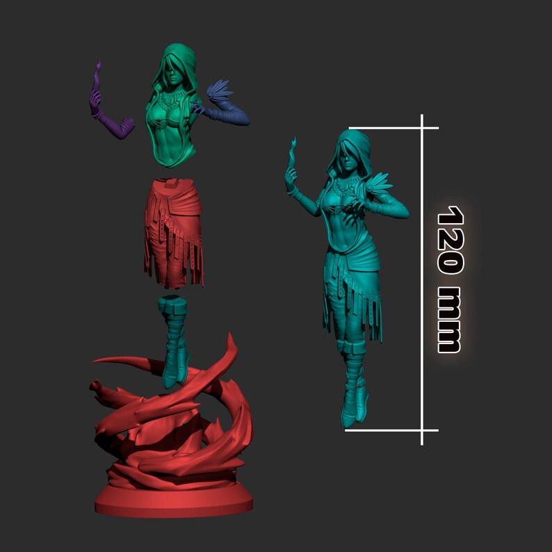 Morrigan Fan Art Statue 3D Print 8k Dragon Age Gamer Gifts - Etsy