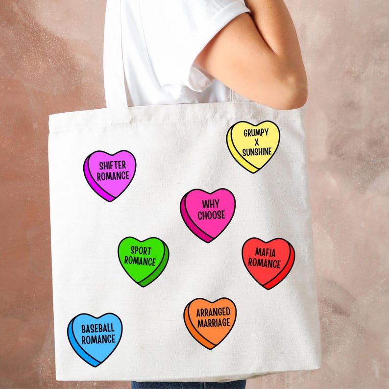 Book Trope Conversation Hearts SVG & PNG | Digital Candy Clipart ...