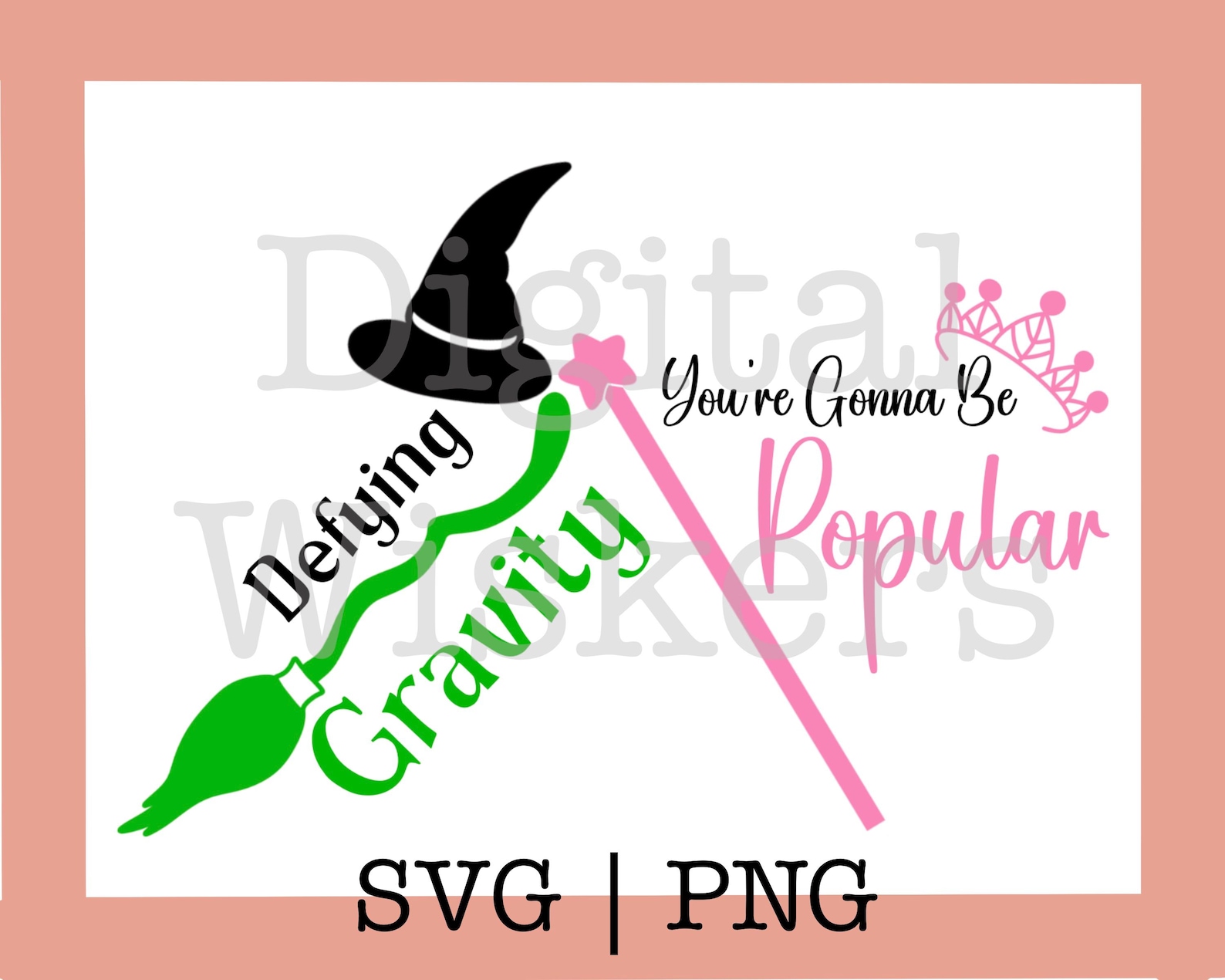 Defying Gravity Popular Wicked SVG PNG, Wizard of Oz Cut File for ...