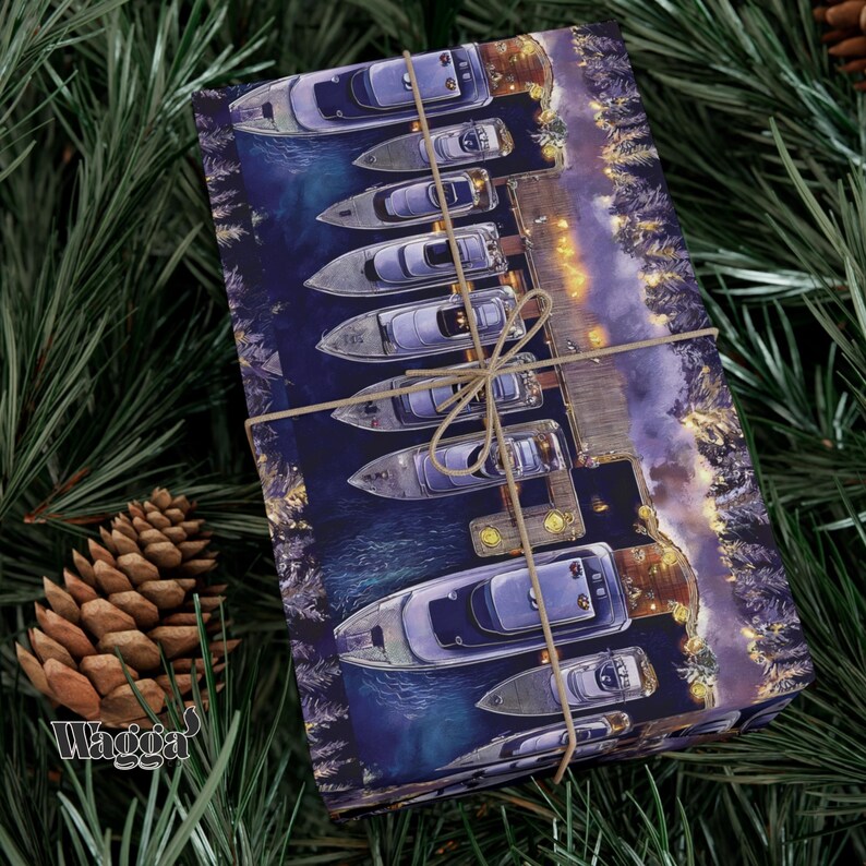 Nautical Night Yacht Gift Wrap,nautical Gifted,nauticalful,yacht ...
