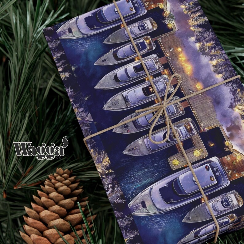 Nautical Night Yacht Gift Wrap,nautical Gifted,nauticalful,yacht ...