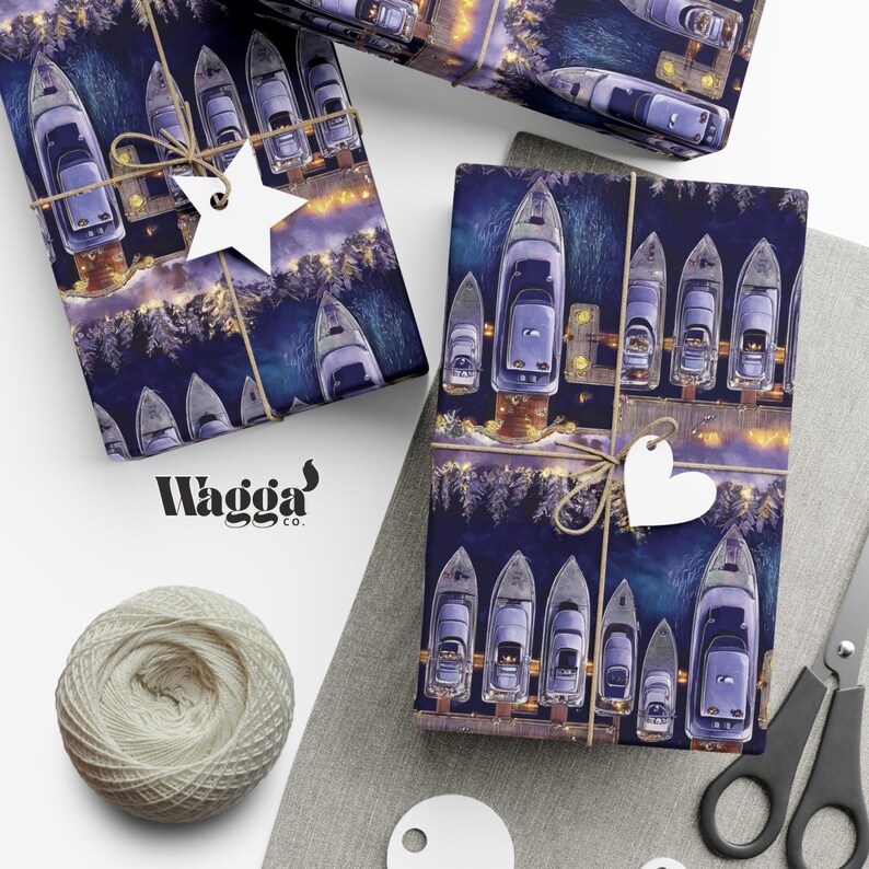 Nautical Night Yacht Gift Wrap,nautical Gifted,nauticalful,yacht ...