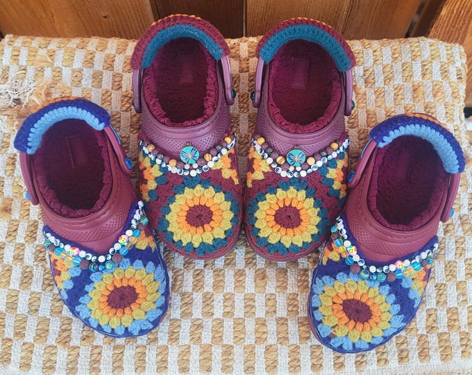 Custom Crocs® Hippie Sunshine Mother Daughter Twinning Pairs - Classic ...