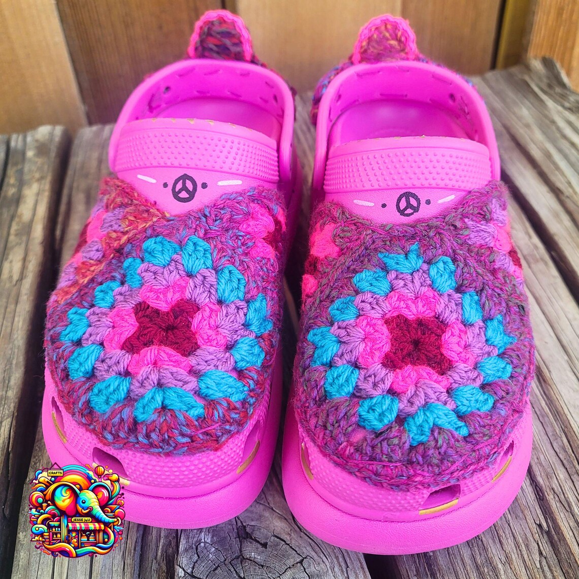 Custom Crocs® for JANE - Pink Crush – Ready to Ship - Pink Platform ...