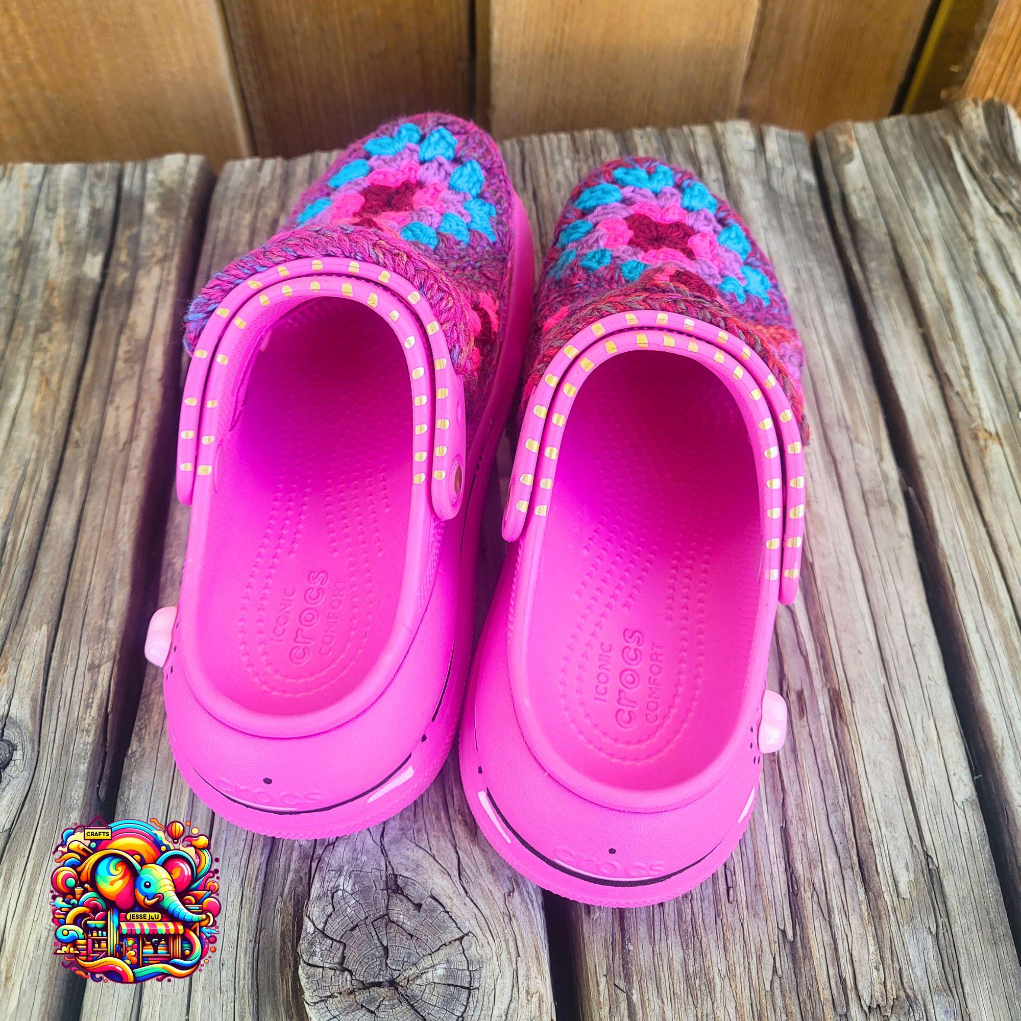 Custom Crocs® for JANE - Pink Crush – Ready to Ship - Pink Platform ...