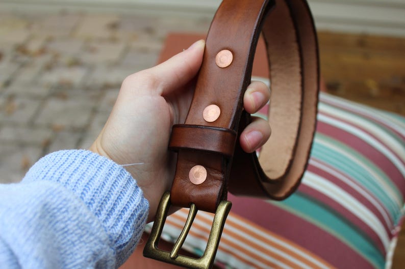 Handmade Versatile Leather Belt - "the Renaissance" - Classic, Rustic ...