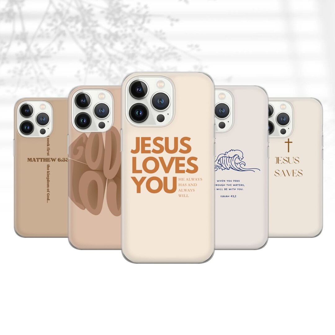 Jesus God Phone Case Aesthetic Christian Cover Fit for iPhone 16 Pro ...