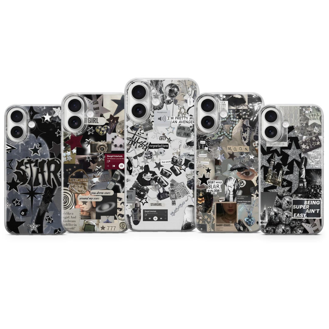 Y2k Star Girl Phone Case Aesthetic Cover for iPhone 17pro, 16, 15, 14 ...