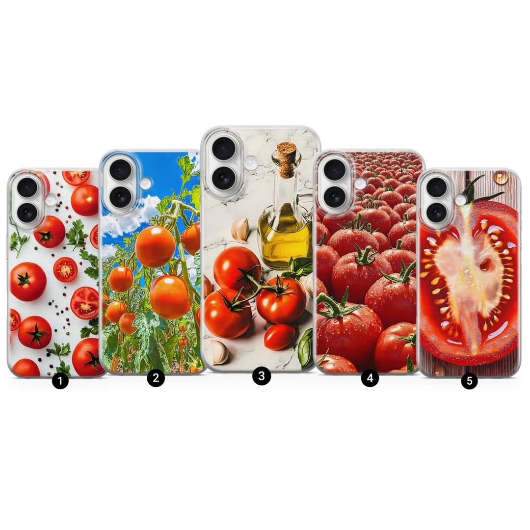 Tomatoes Phone Case Fresh Vegies Cover for iPhone 17pro, 16, 15, 14, 13 ...