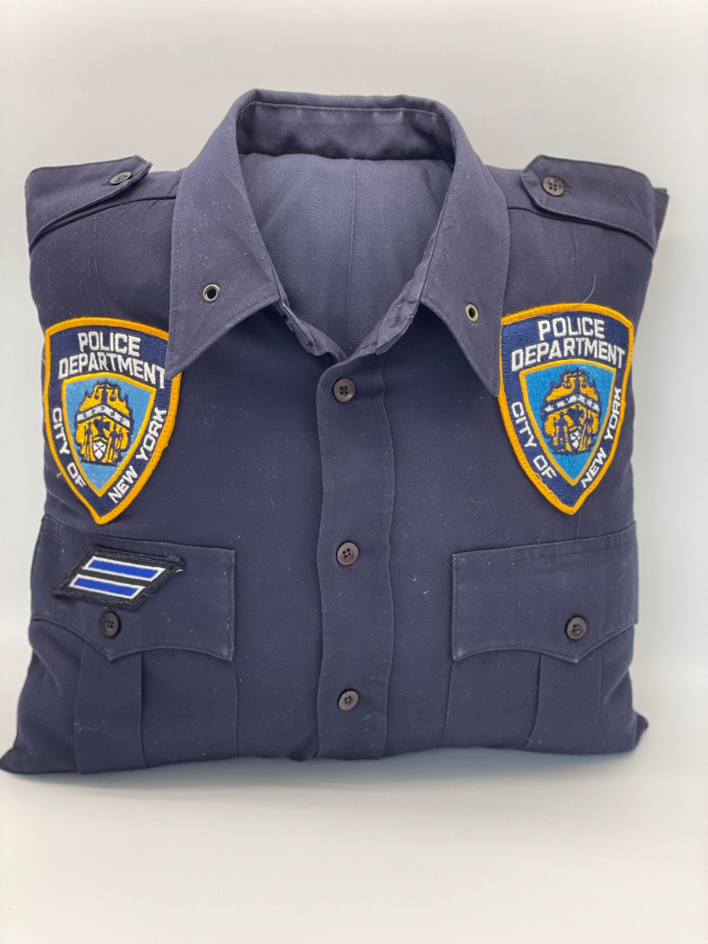 NYPD Uniform Throw Pillow - Etsy