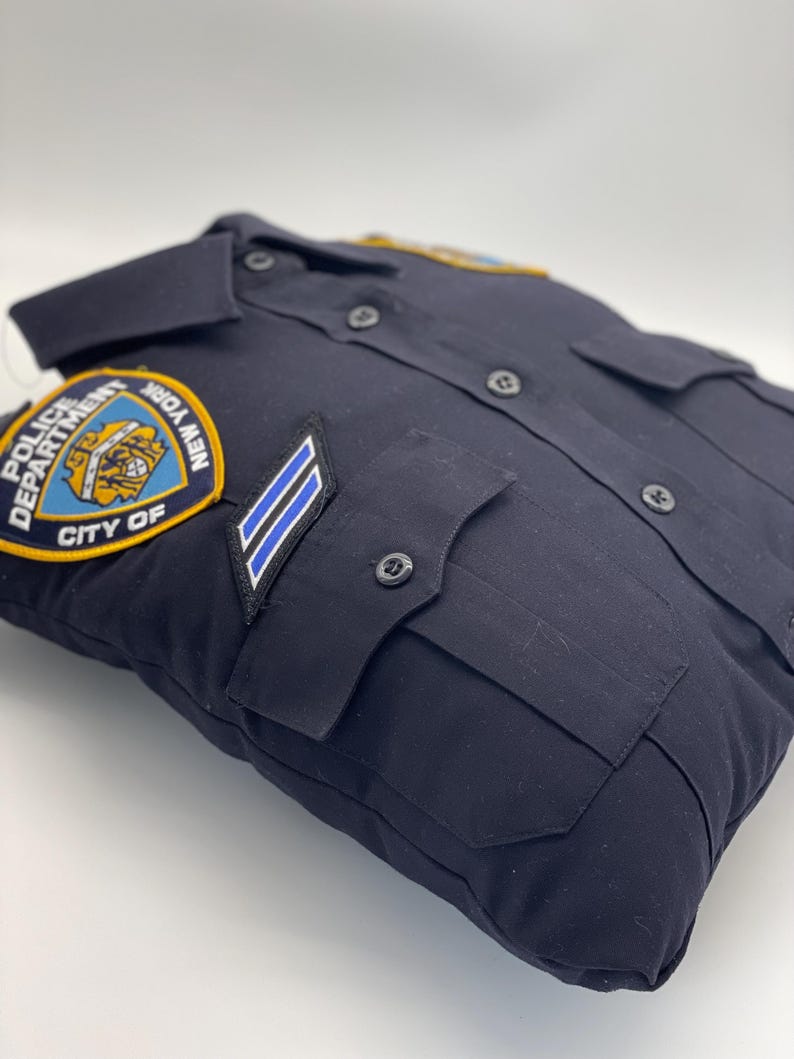NYPD Uniform Throw Pillow - Etsy
