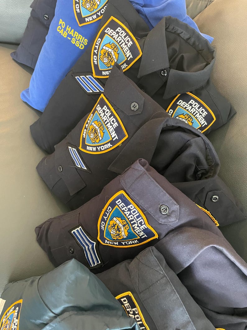 NYPD Uniform Throw Pillow - Etsy