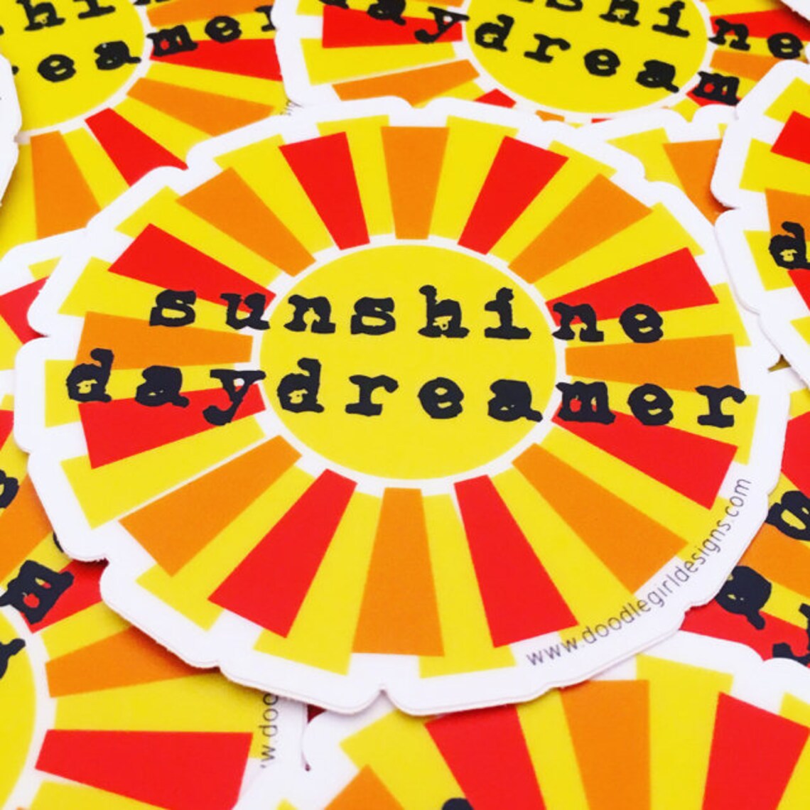 Sunshine Daydreamer // Fun Sticker // Die Cut Sticker // Sun - Etsy