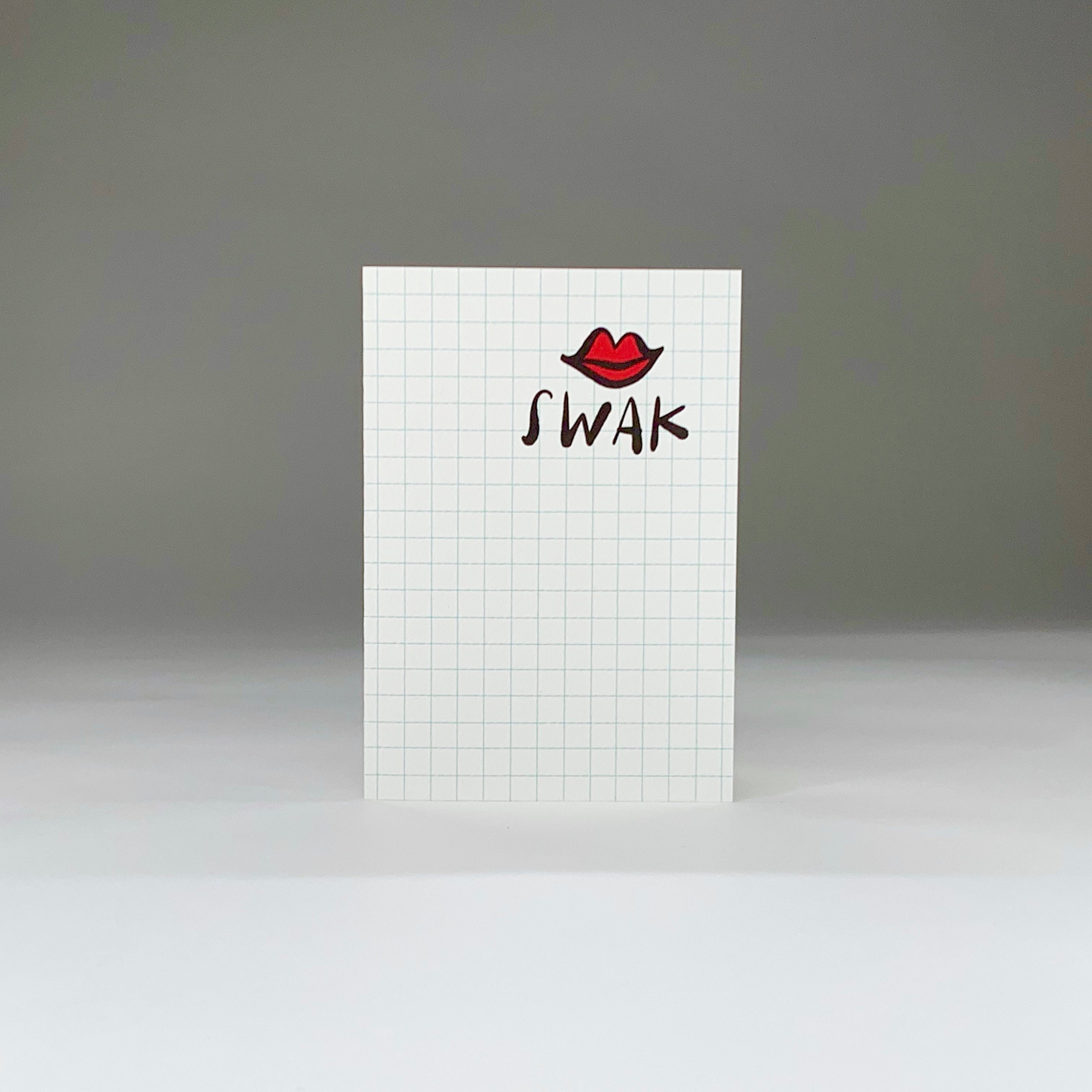 SWAK // Love Card // Sealed With a Kiss // 90s Nostalgia // Notebook ...