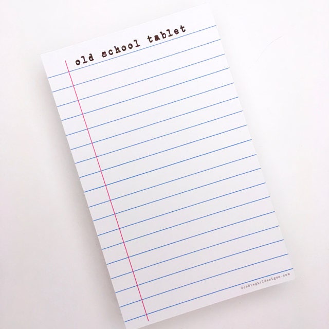 Notepads // Fun Notepad // Old School Tablet Notepad // Fun - Etsy