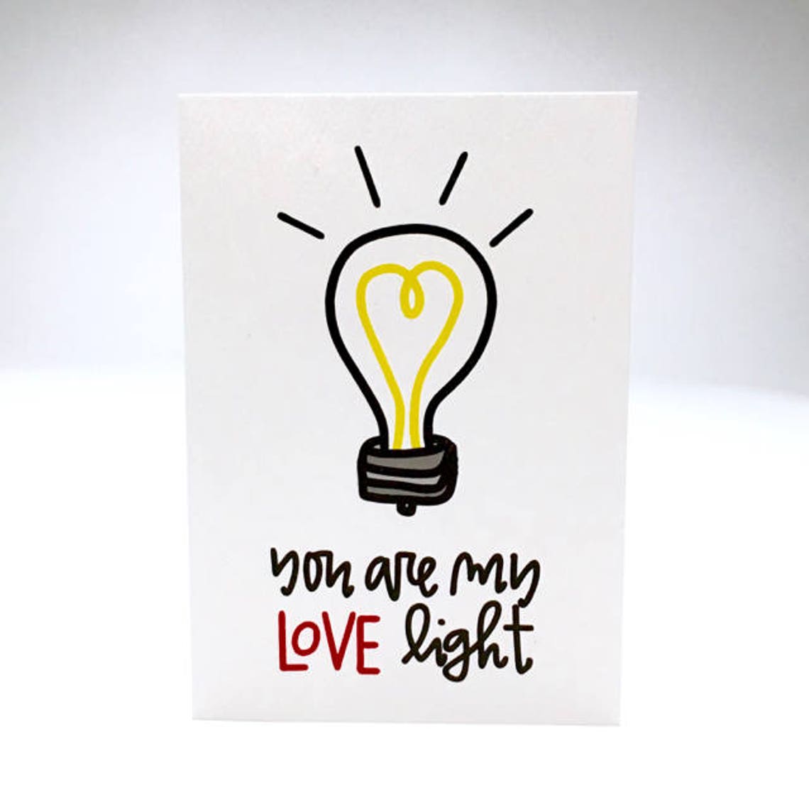 Fun Love Card // I Love You Card // Hand Drawn Card // Love - Etsy