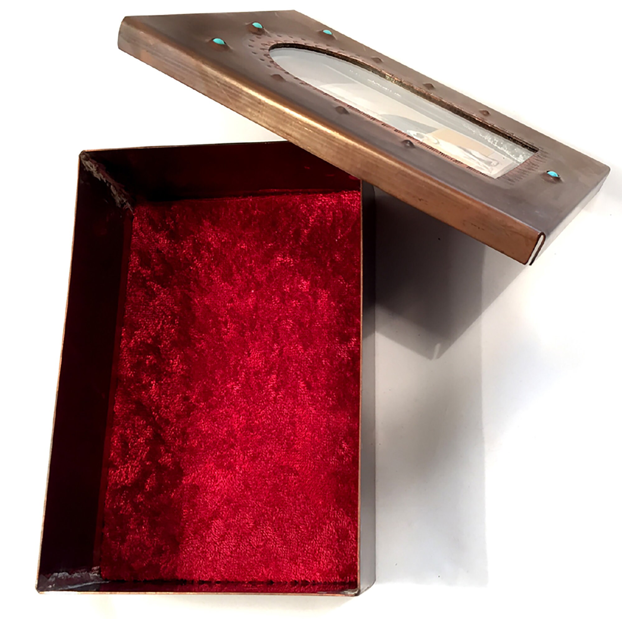 Horse and Dog Alchemy Reliquary Box - Copper Memento Box White Horse ...