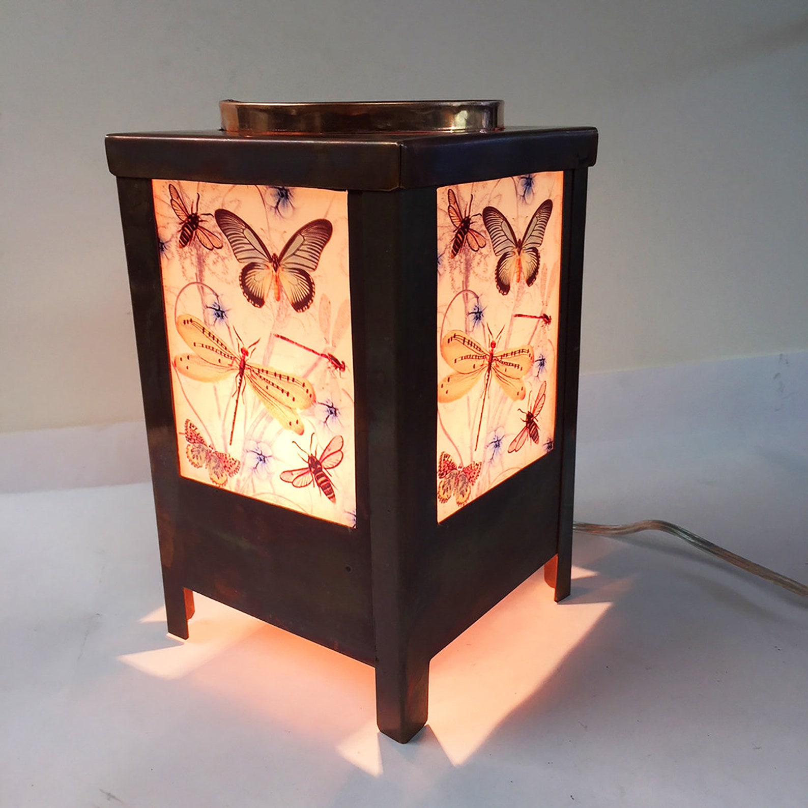 Good Night Bug Lamp - Bees, Butterflies and Dragonfly Night Light - Low ...
