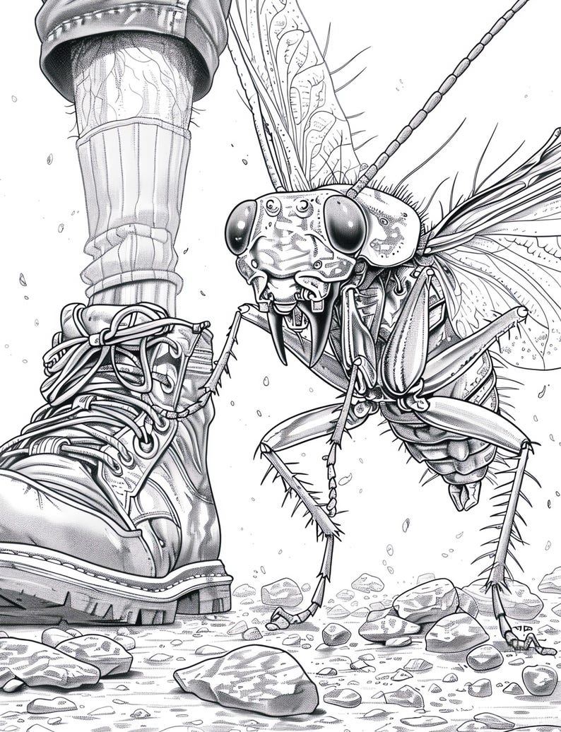 Creepy Crawling Critters Coloring Book - Etsy