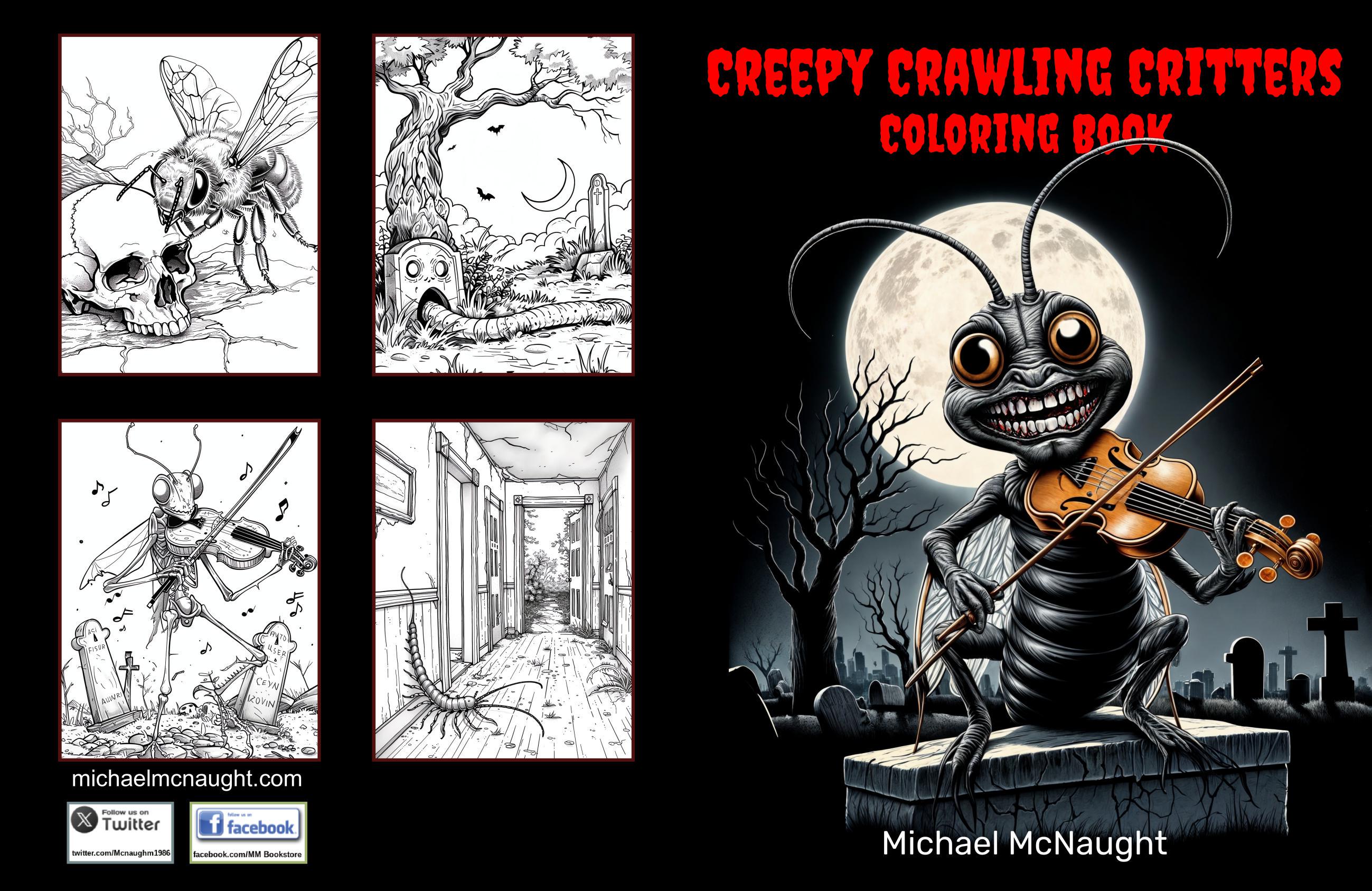 Creepy Crawling Critters Coloring Book - Etsy