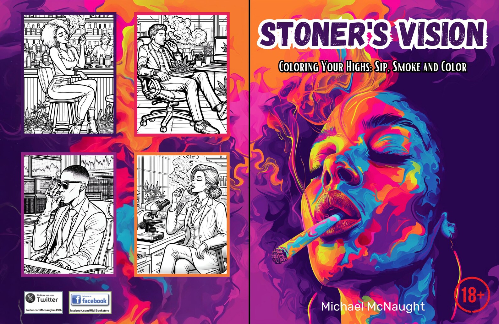 Stoner's Vision, Coloring Your Highs: Sip, Smoke and Color - Etsy