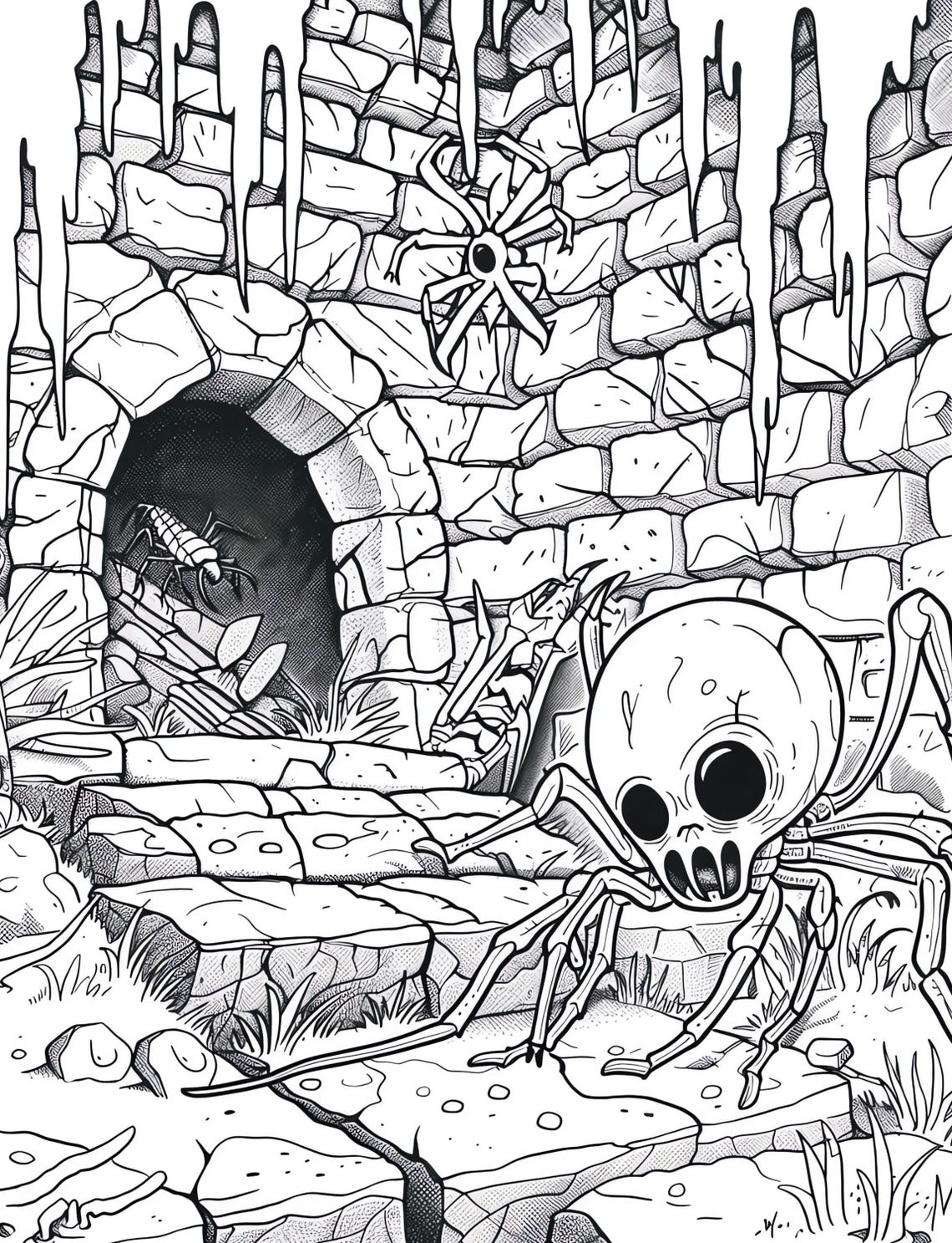 Creepy Crawling Critters Coloring Book - Etsy