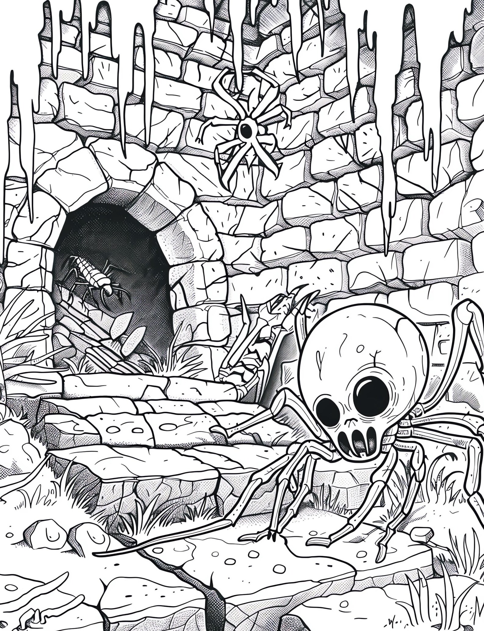 Creepy Crawling Critters Coloring Book - Etsy