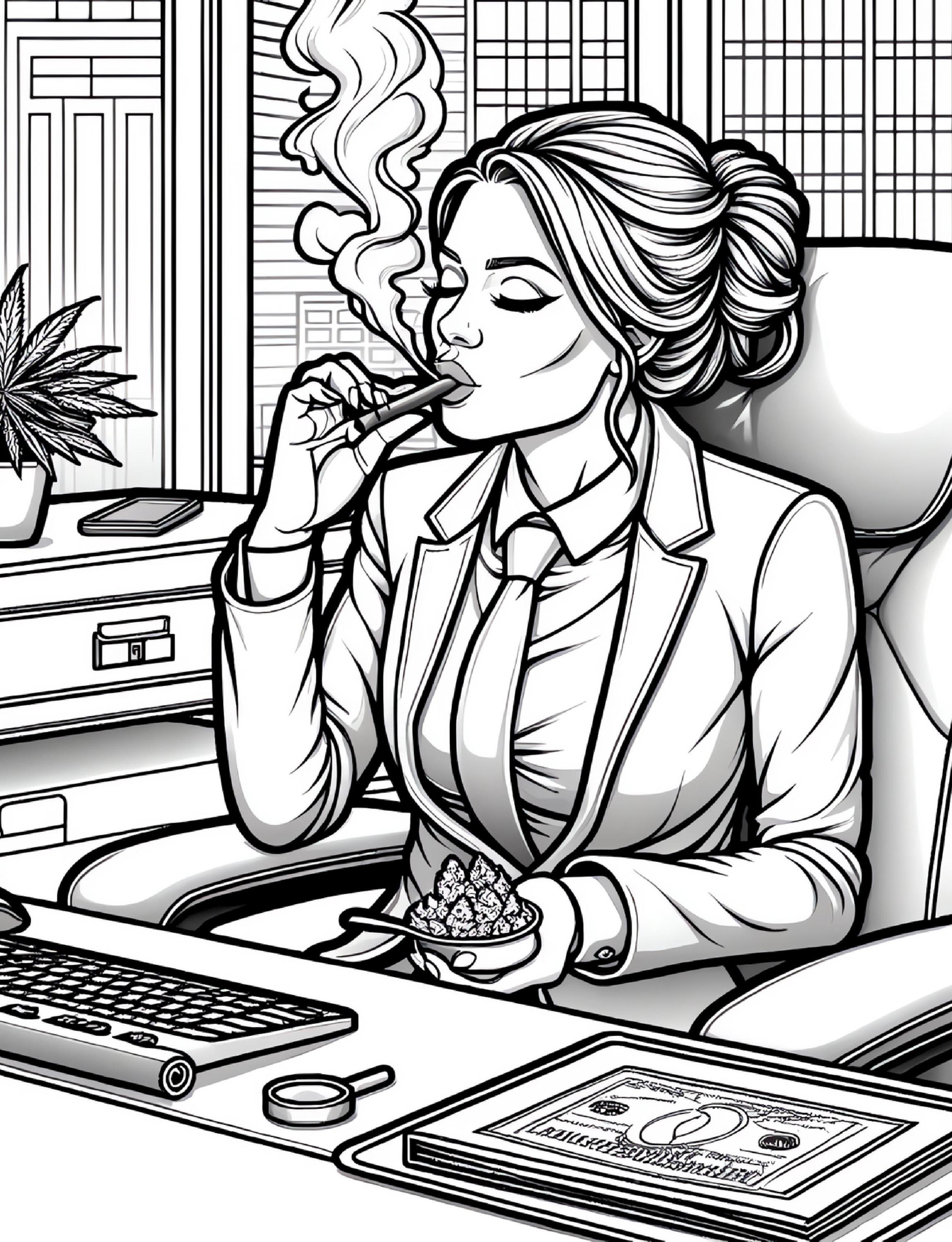 Stoner's Vision, Coloring Your Highs: Sip, Smoke and Color - Etsy